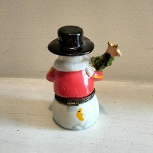 Vintage | Holiday | Vintage Ceramic Snowman Trinket Box | Poshmark